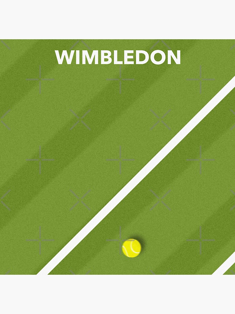"Tennis Wimbledon Artwork" Sticker for Sale by TieBreak-Tennis | Redbubble
