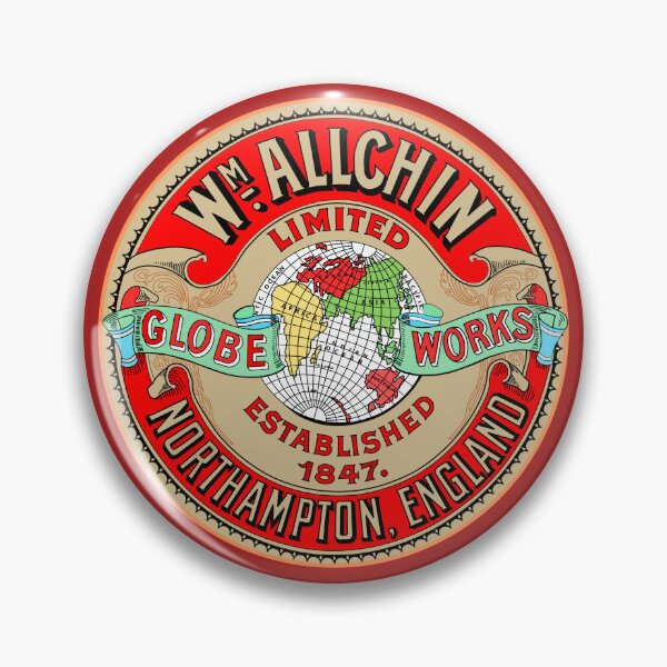 "Allchin Traction Engine Logo" Pin for Sale by GoCreatehms | Redbubble