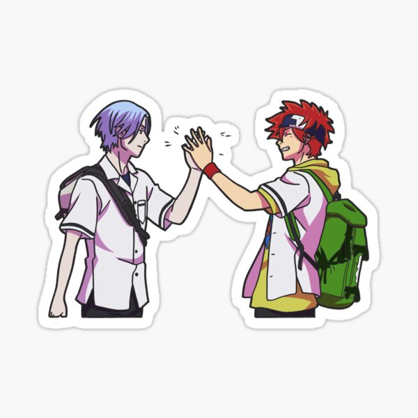 "Reki & Langa High-Five - Sk8 The Infinity" Sticker for Sale by ...