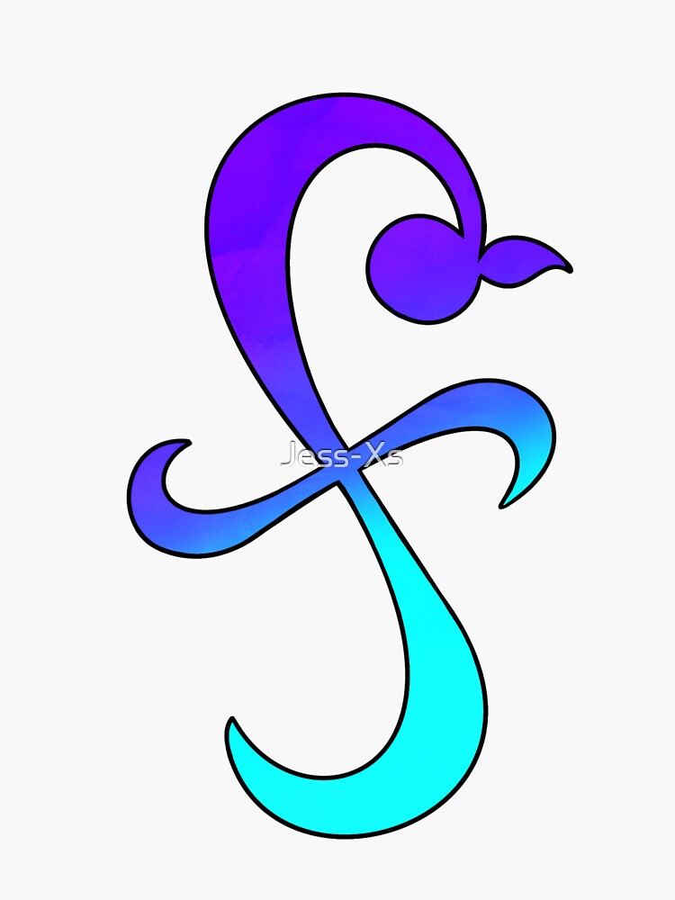 "Nami's tattoo - blue and purple" Sticker for Sale by Jess-Xs | Redbubble
