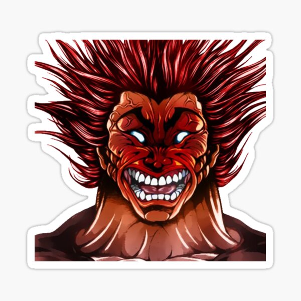"Yujiro Hanma - Baki" Sticker for Sale by sahinartdesign | Redbubble