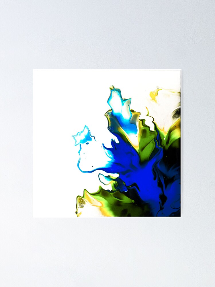 "Acrylic Pouring Painting Abstract Art" Poster for Sale by SKornackiArt ...