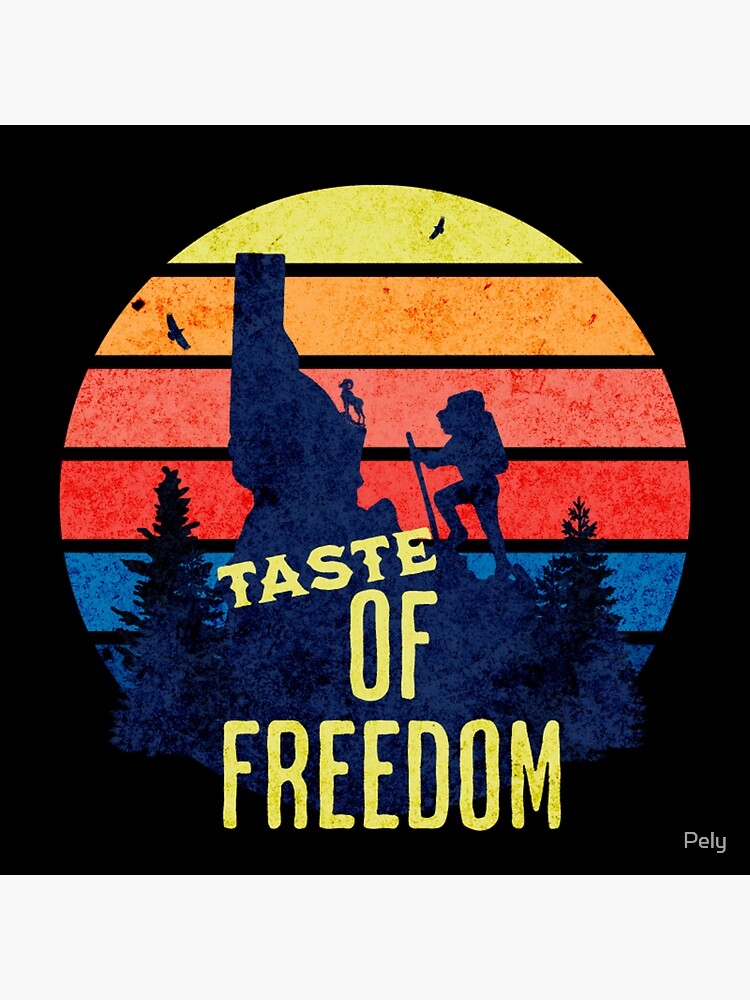 "Taste Of Freedom" Sticker for Sale by Pely | Redbubble
