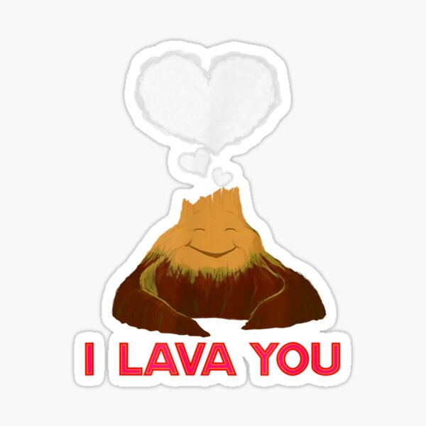 "I Lava You" Sticker for Sale by najmatayib | Redbubble