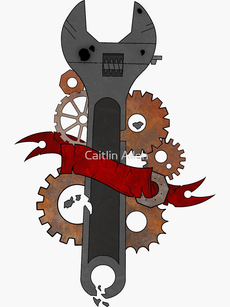 "Rusty Wrench" Sticker for Sale by sarcohpagus | Redbubble