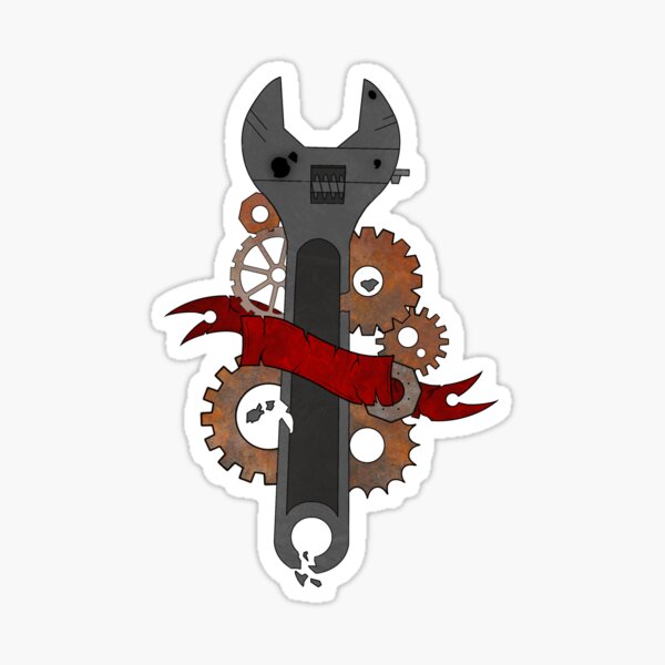 "Rusty Wrench" Sticker for Sale by sarcohpagus | Redbubble