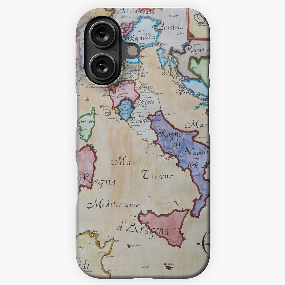 "Map of Italy 1494; Italian Renaissance; Italian States" Poster for ...