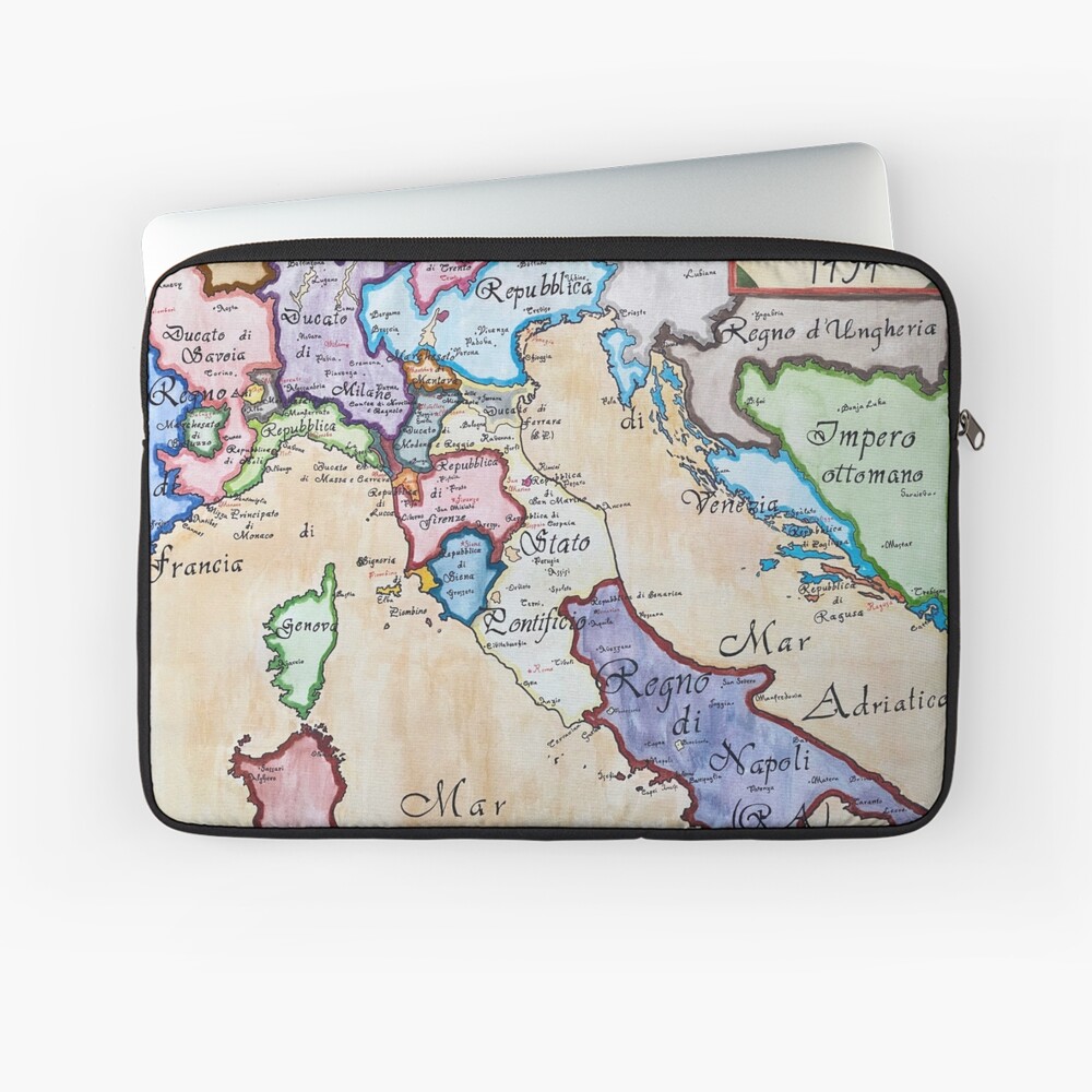"Map of Italy 1494; Italian Renaissance; Italian States" Poster for ...