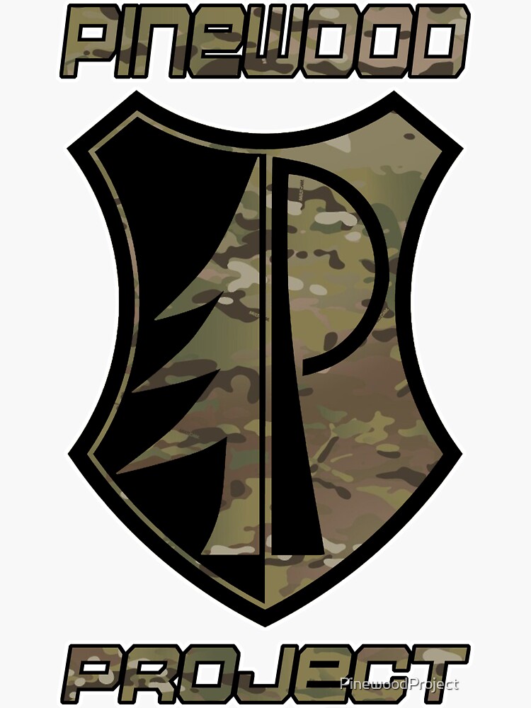 "Pinewood Project Multicam" Sticker for Sale by PinewoodProject | Redbubble