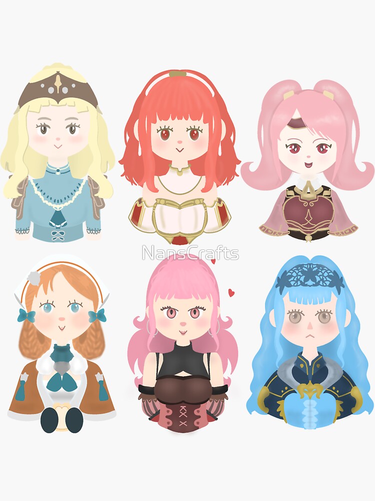 "FE Ladies! (FE3H and Echoes edition)" Sticker for Sale by NansCrafts ...