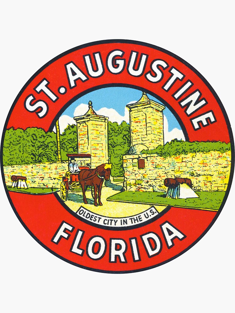 "1960's St. Augustine Florida" Sticker for Sale by historicimage ...