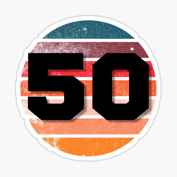 "50 Number Vintage Retro Sunset Fifty Years Old Men Women Birthday ...