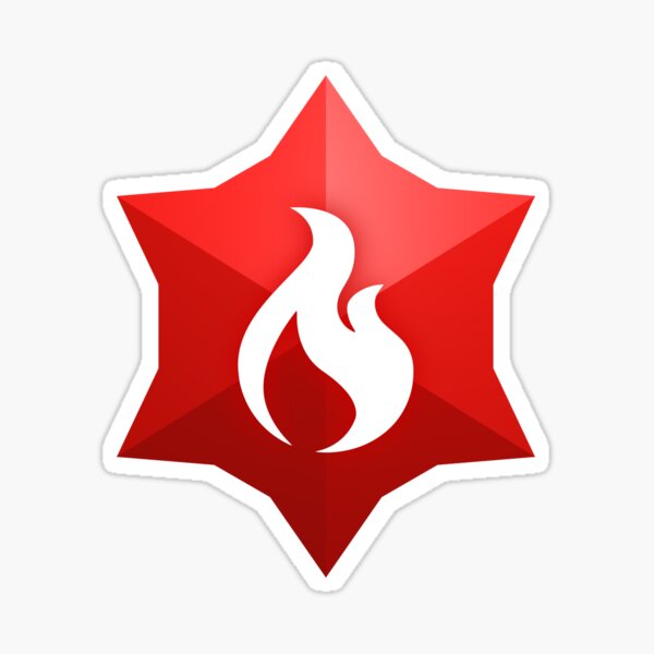 "Fire Tera Type Symbol" Sticker for Sale by Biochao | Redbubble