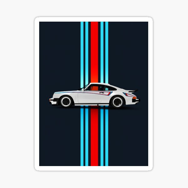 "Porsche White Car" Sticker for Sale by Christintinsley | Redbubble