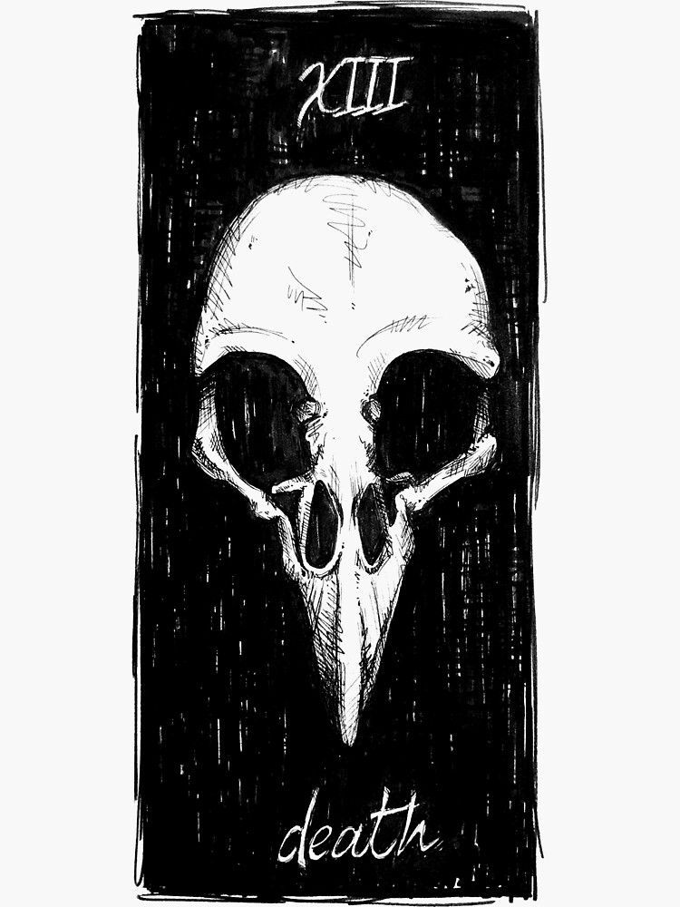"The Death Card" Sticker for Sale by The-Space-Corgi | Redbubble