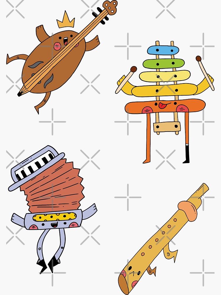 "Kawaii Cute Band Musical Instruments Pack, Musical instruments Pack ...