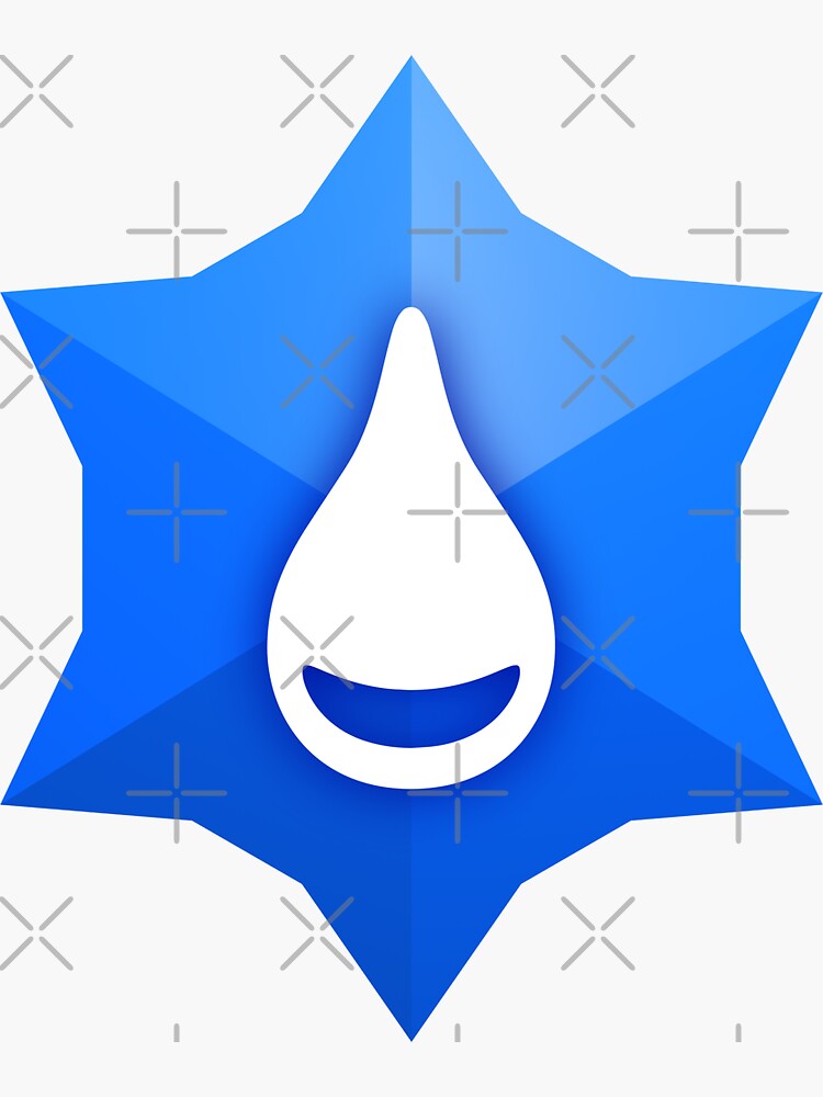 "Water Tera Type Symbol" Sticker for Sale by Biochao | Redbubble