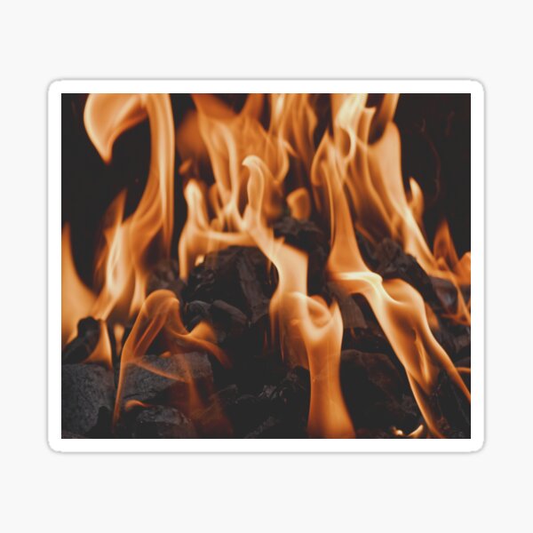 "Fire Pattern " Sticker for Sale by JuliaMcM09 | Redbubble