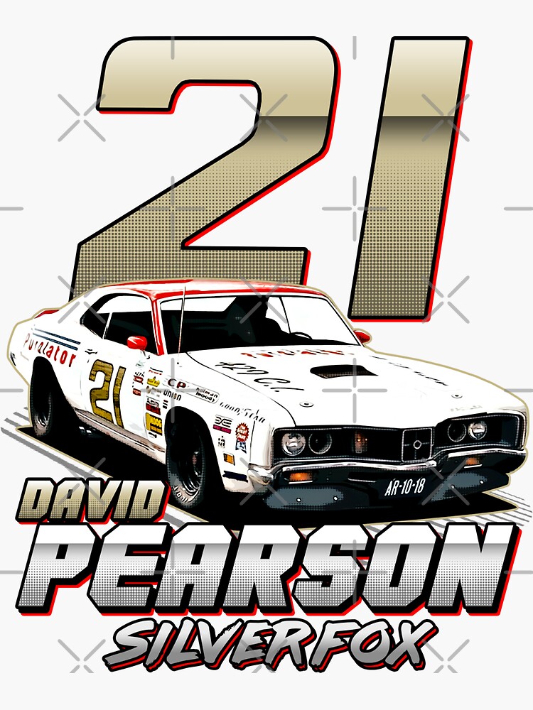 "David Pearson Nascar Legend 1971 retro style" Sticker for Sale by ...