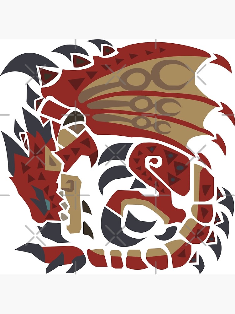 "Rathalos Monster Hunter" Poster by De-Leone | Redbubble