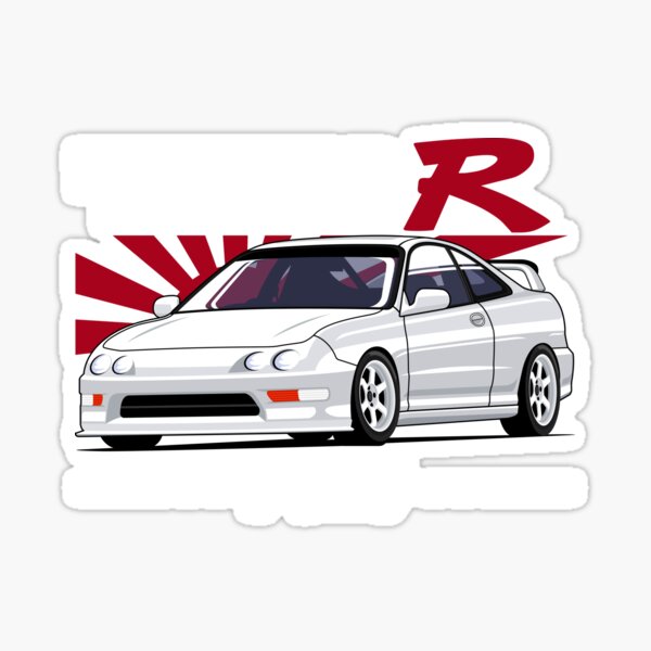 "Integra Type R Drifting Cars" Sticker for Sale by mas22 | Redbubble