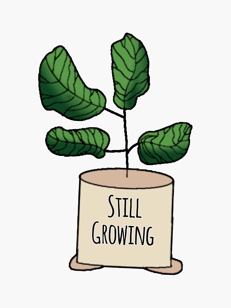 "Still Growing Plant Sticker " Sticker for Sale by digitaldivine ...