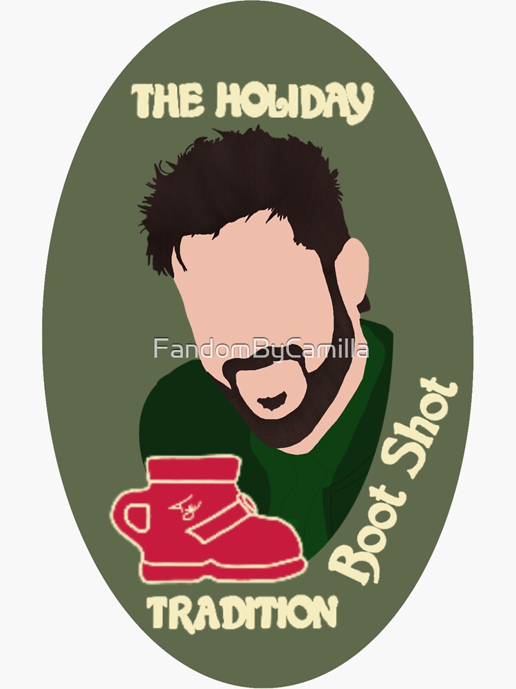 "Tyler Hynes - Holiday Boot Shot Tradition" Sticker for Sale by ...