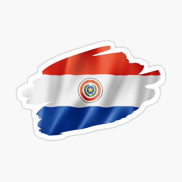 "Paraguay Flag Brush style" Sticker for Sale by bramdwi | Redbubble