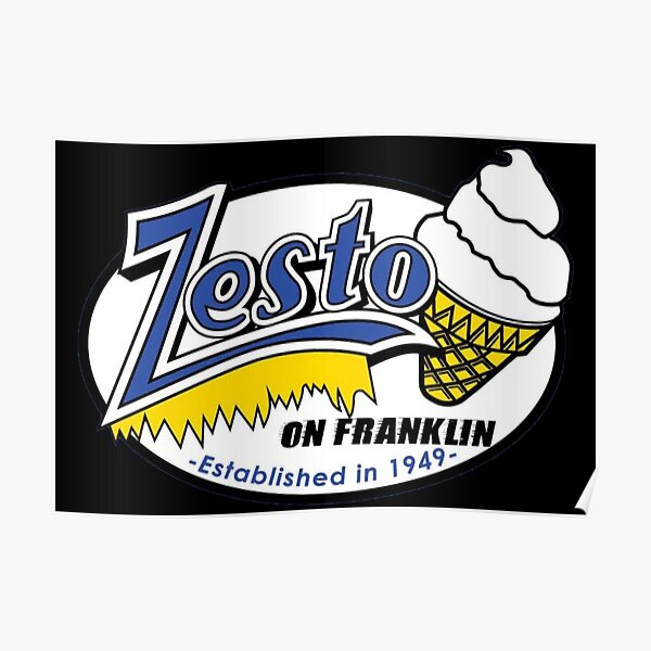 "Retro Zesto Drive-In" Poster for Sale by DLutfy | Redbubble