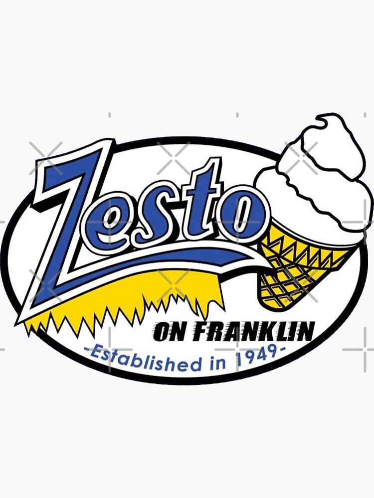 "Retro Zesto Drive-In" Sticker for Sale by DLutfy | Redbubble