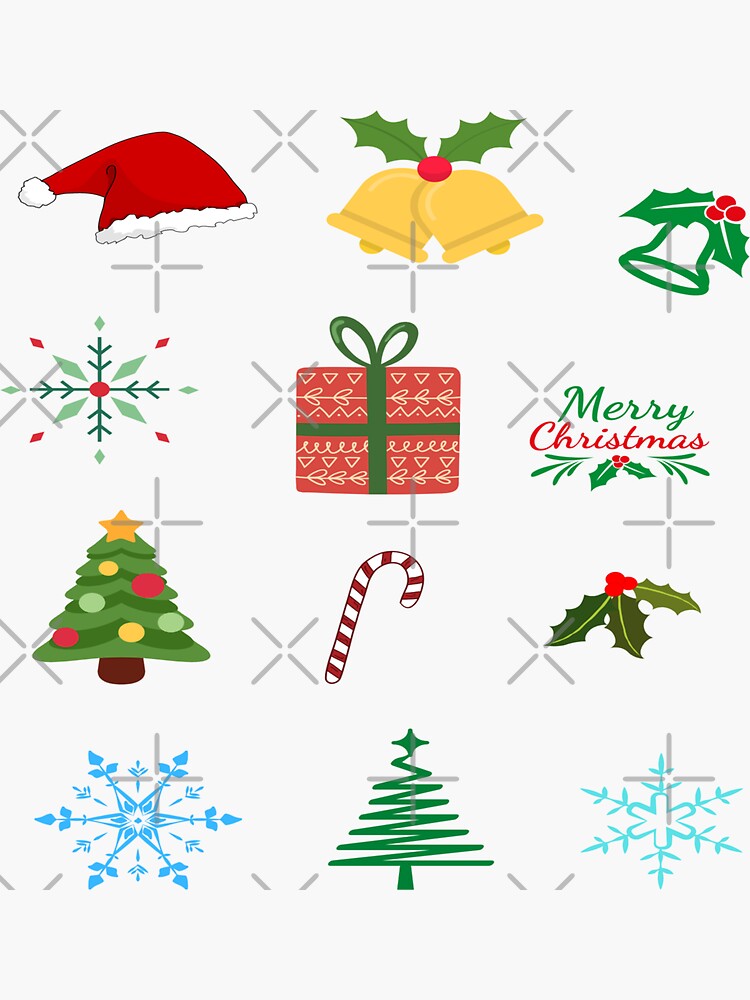 "Christmas Sticker Pack" Sticker for Sale by calibrit | Redbubble