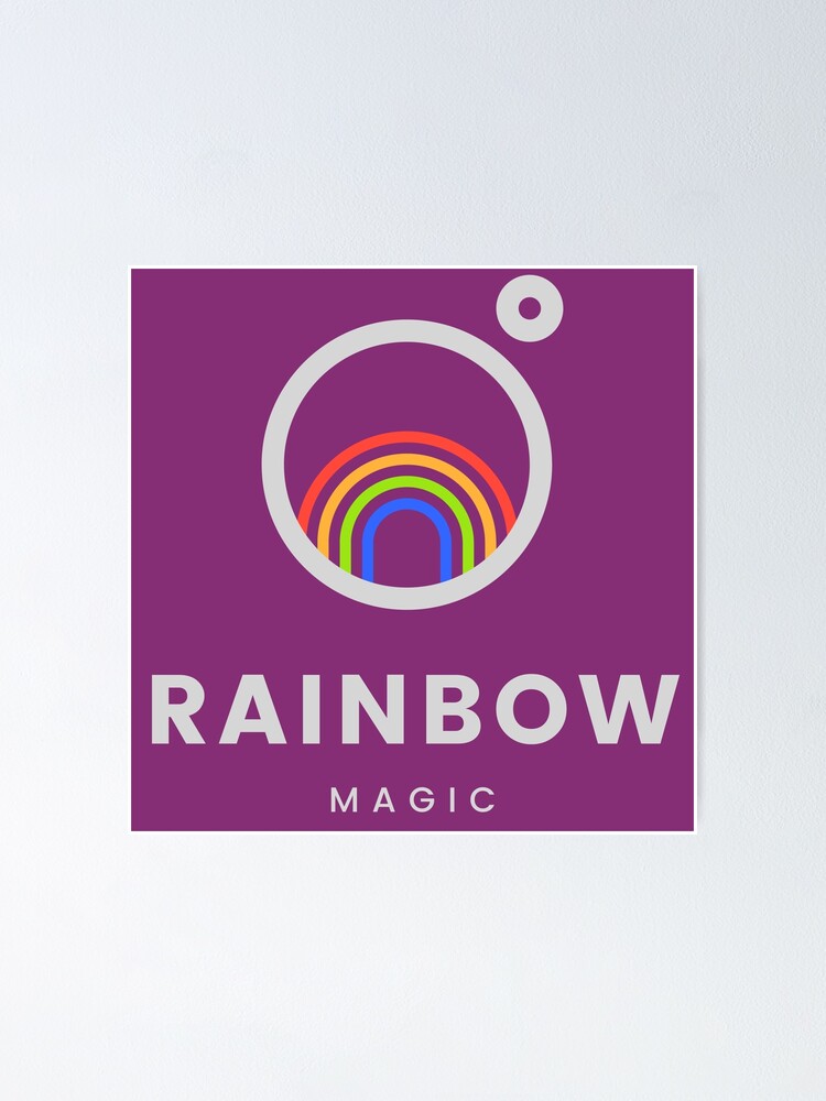 "Minimal Circle Rainbow Magic Logo" Poster for Sale by DisneyLegend724 ...
