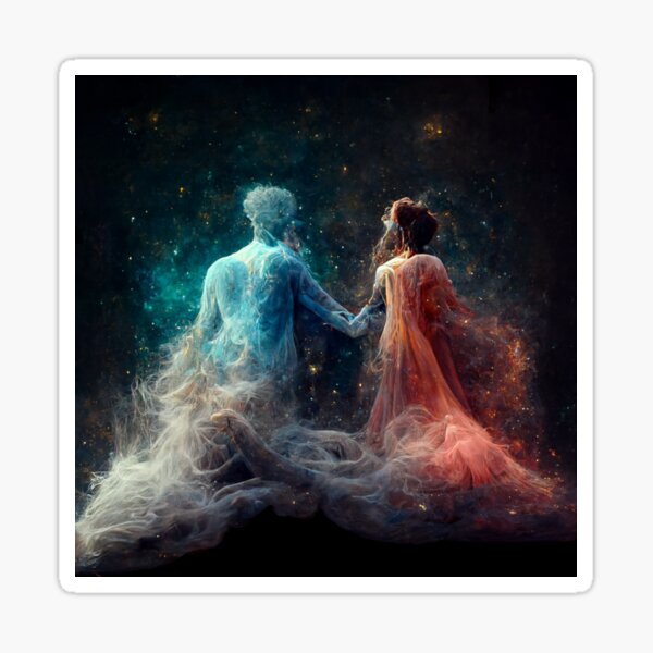 "Couple Eternal Love Even When Were Ghost" Sticker for Sale by ...