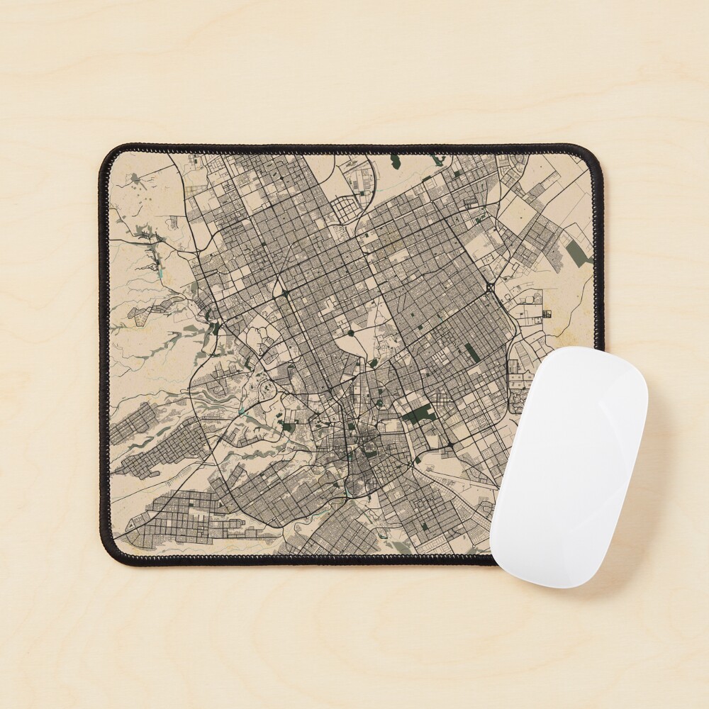 "Riyadh City Map of Saudi Arabia - Vintage" Poster for Sale by deMAP ...