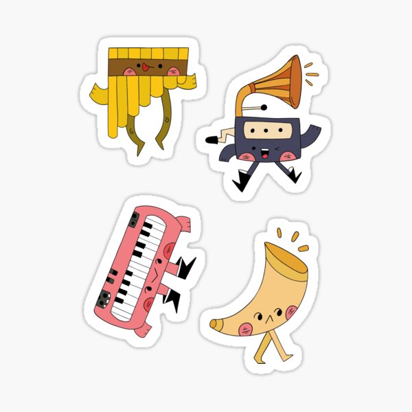 "Kawaii Cute Band Musical Instruments Pack, Musical instruments Pack ...