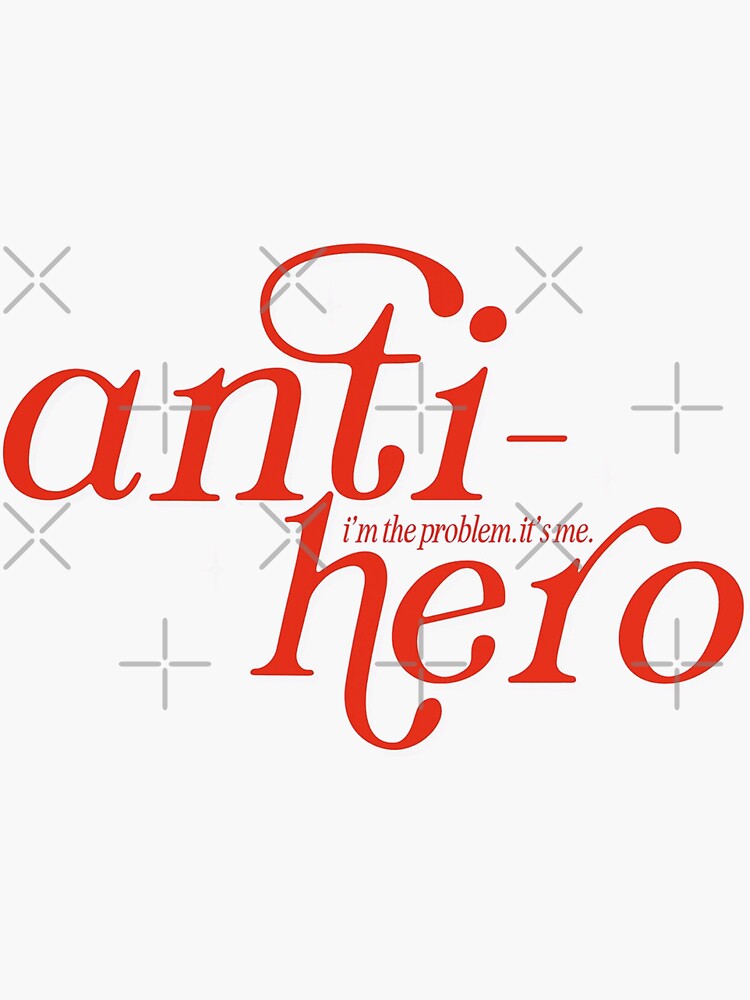 "anti-hero!!" Sticker for Sale by theerastour | Redbubble