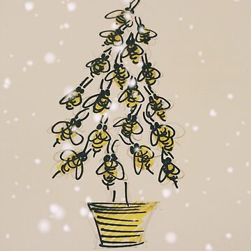 "Oh Christmas Bee!" Greeting Card for Sale by deludedfaery | Redbubble