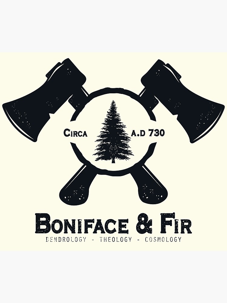 "Saint Boniface & the Fir Tree Logo" Poster for Sale by Patristix ...