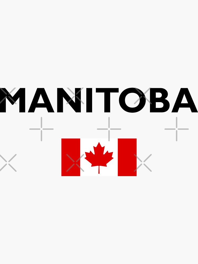 "Manitoba Canada Canadian Flag Light-Color" Sticker for Sale by ...