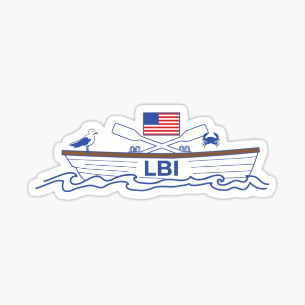 "Long Beach Island NJ " Sticker for Sale by kspfeif | Redbubble