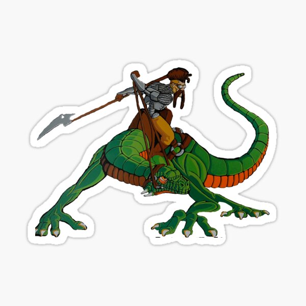 "Cyborg on Lizard" Sticker for Sale by Darinpound | Redbubble