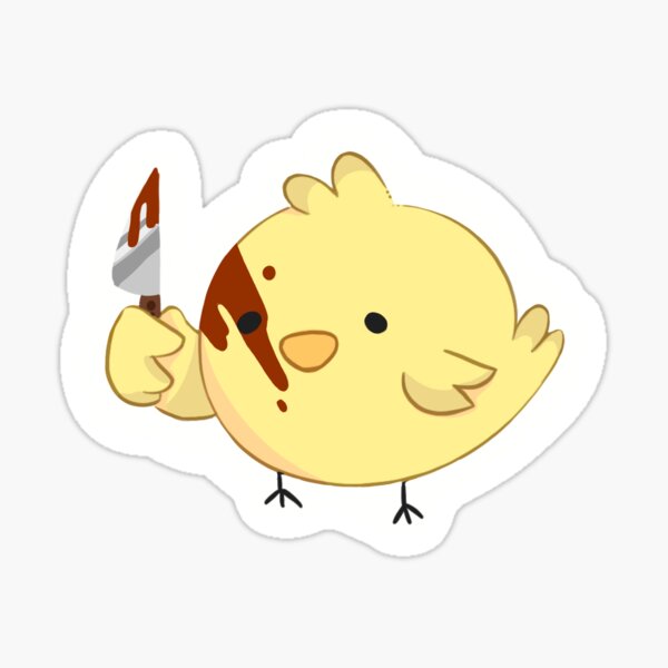 "murder chicken" Sticker for Sale by Olive-0w0-trees | Redbubble