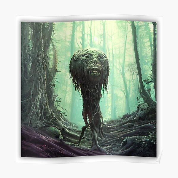 "big head monster fluffy" Poster for Sale by Eavesjeannepach | Redbubble