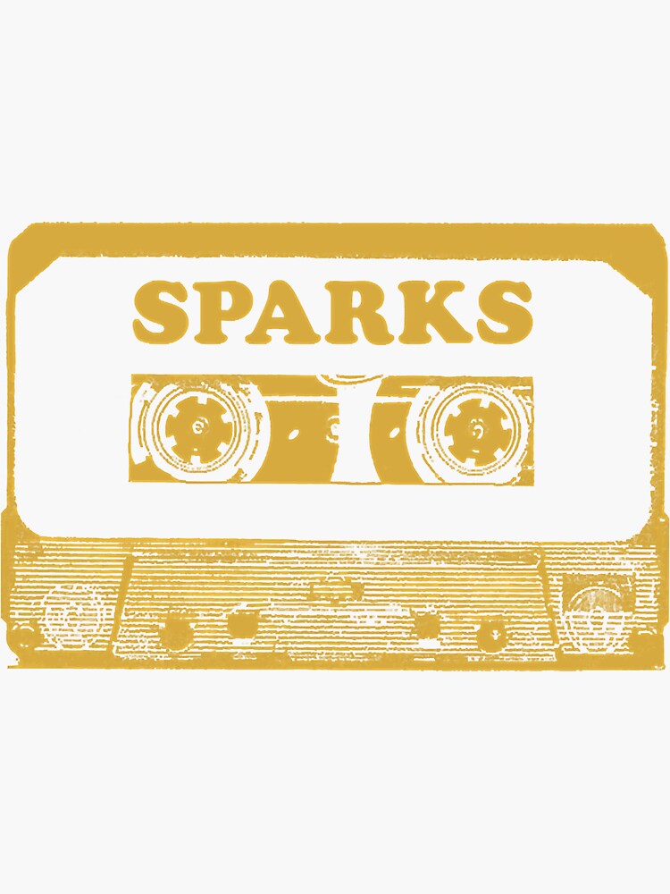 "Sparks Cassette Tape" Sticker for Sale by DungeonShopmy | Redbubble