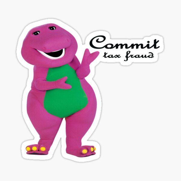 "Barney " Sticker for Sale by AltBohemian | Redbubble
