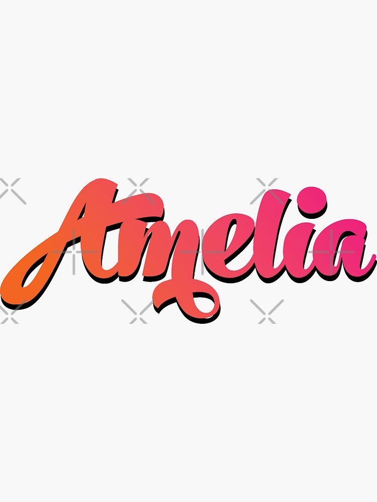 "Amelia" Sticker for Sale by aligchi | Redbubble
