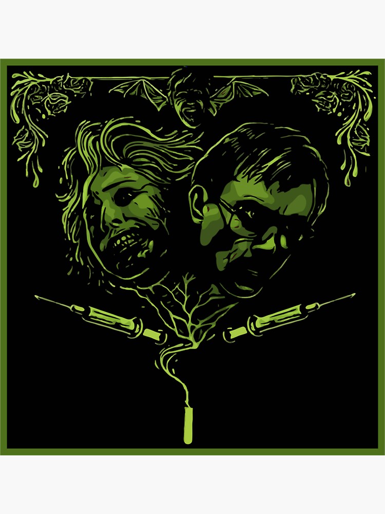 "Horror ReAnimator Fam Art" Sticker for Sale by GoldaProsacco | Redbubble