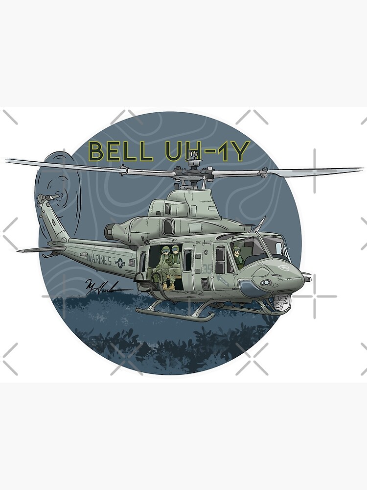 "Bell Huey Bell UH-1 Iroquois" Art Print for Sale by Statepallets ...