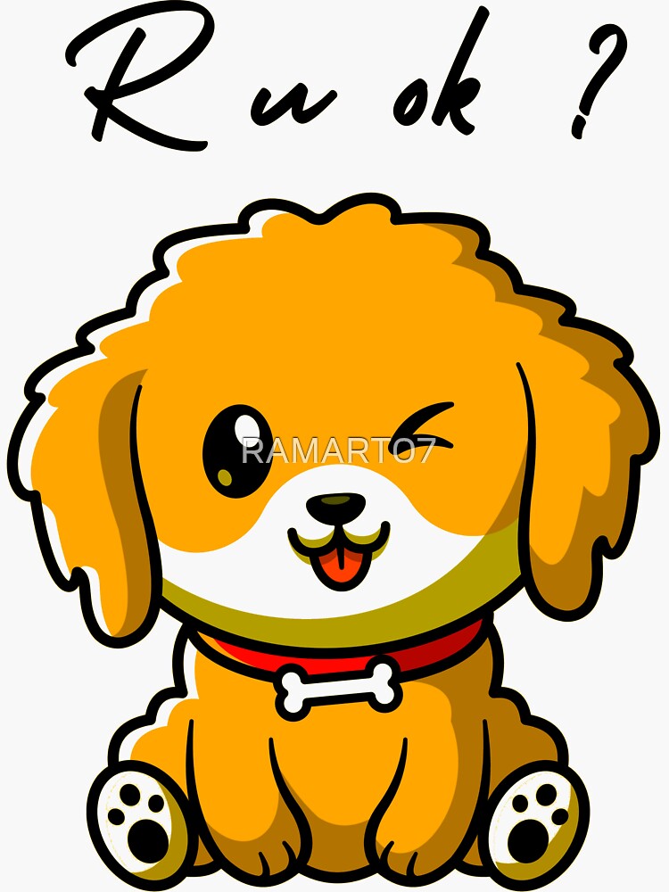 "R u ok ? day, for are you ok" Sticker for Sale by RAMART07 | Redbubble