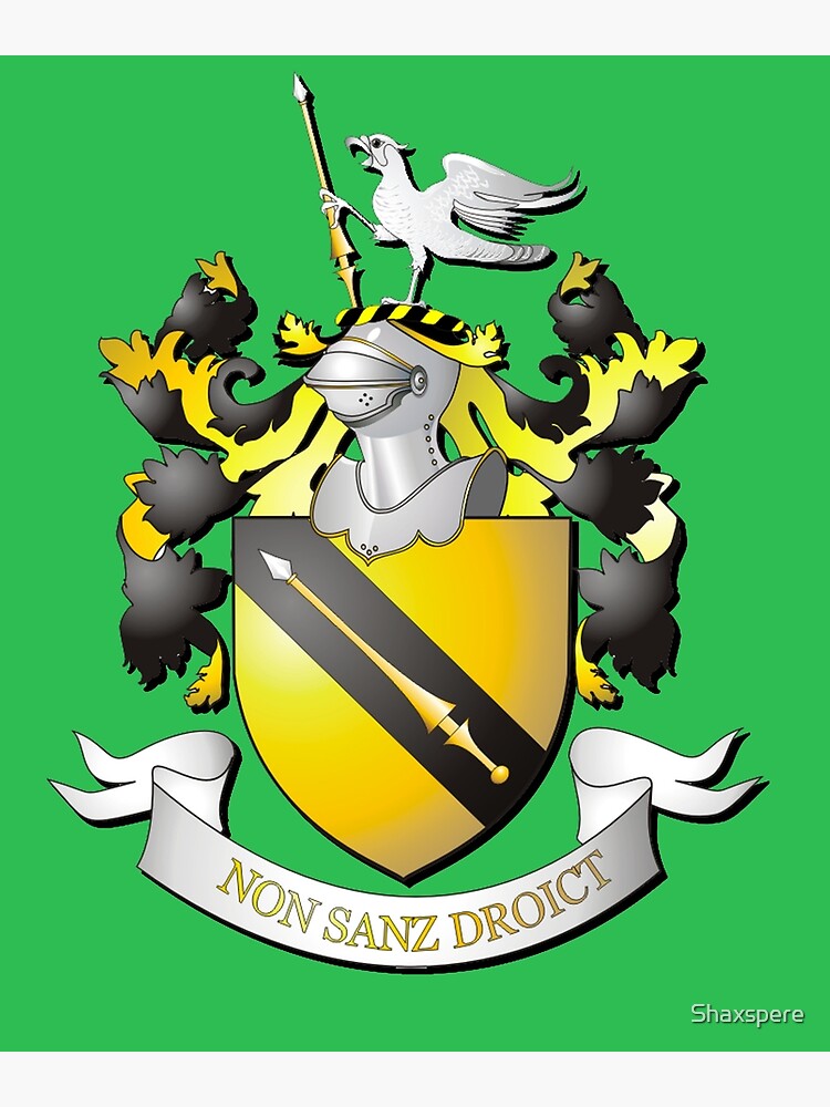 "Shakespeare Family Coat of Arms" Poster for Sale by Shaxspere | Redbubble